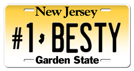 Personalized New Jersey License Plate Custom State Auto Tag 6x12 NJ ...